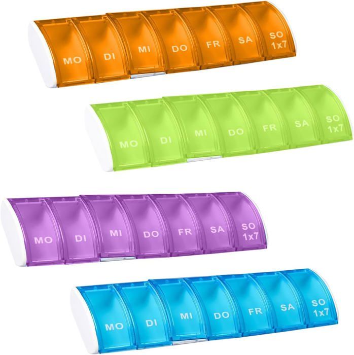 Pilulier Semainier Matin et Soir- Boîte à Pilules au Design Unique ...