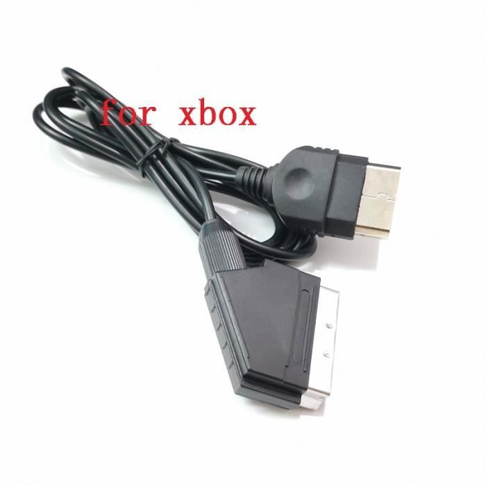 Câble SCART TV AV HD, 1.8m, compatible avec Microsoft Xbox Classic et ...