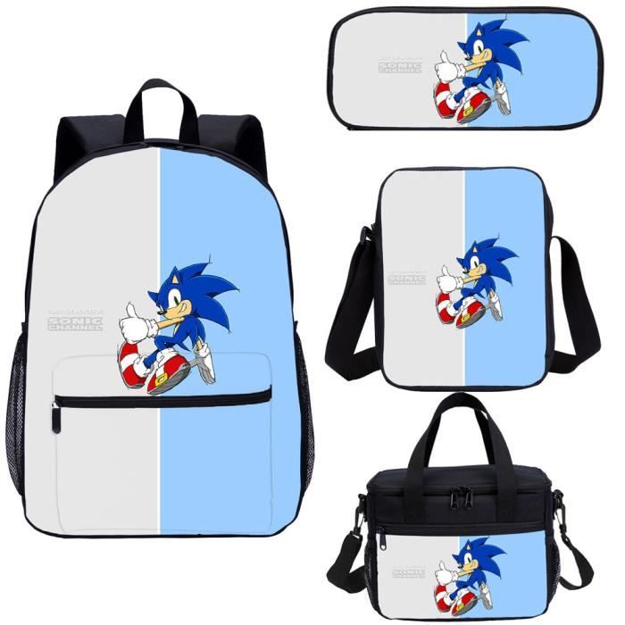 Sonic Student School Bag Lot de quatre #12 Sac d'école multifonctionnel ...