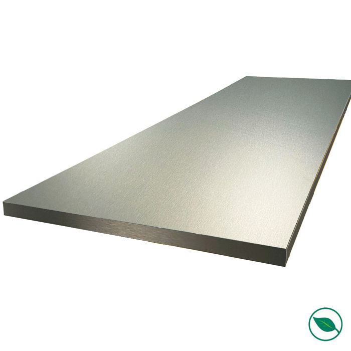 Plan de travail stratifié HPL aluminium 3000 x 650 x 38 mm FSC FORESTEA ...