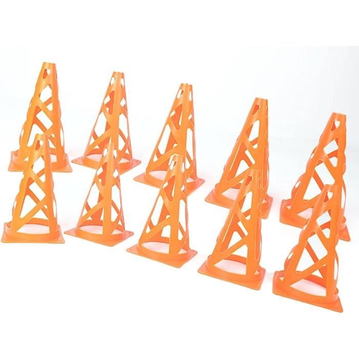 Cônes et pylones 10 Morceaux de Cornets en Plastique pour Enfants, 9 ...