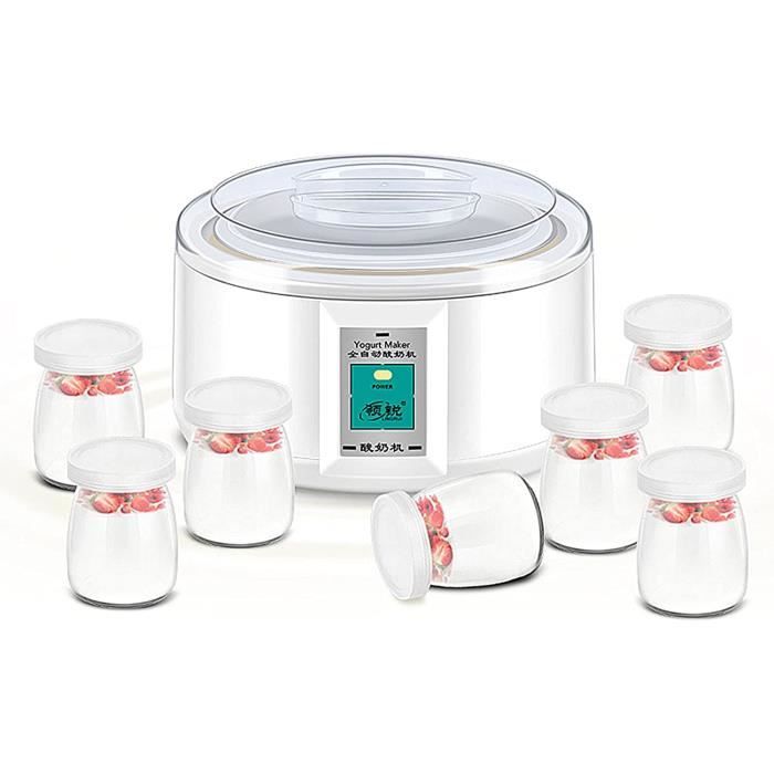 Yaourtière automatique, pots de yaourt avec 7 pots pour faire des ...