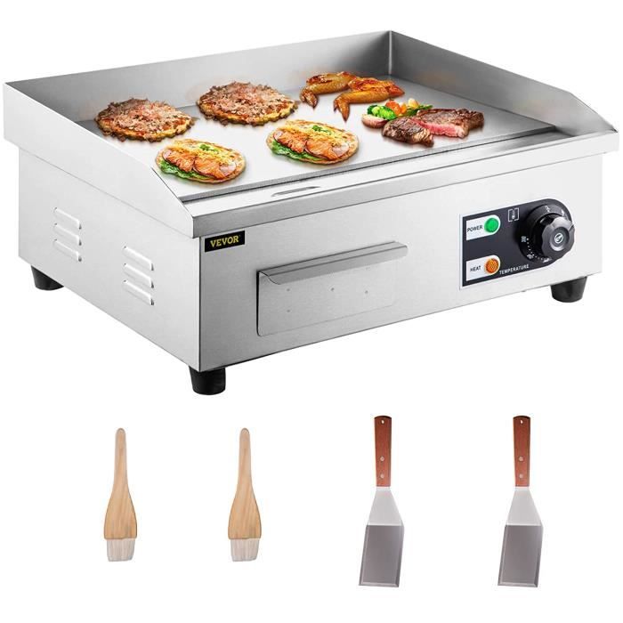 Plancha Professionnelle Électrique 455 x 400 x 210 mm Plancha de ...