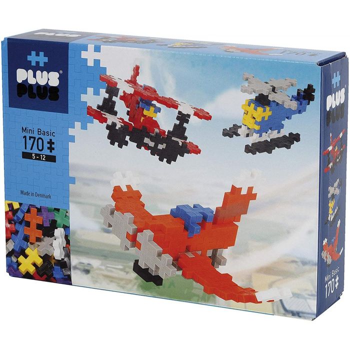 Plus-Plus Box Mini Basic Aviation 170pcs - Plus Plus - 170 pièces - Avion à réaction, planeur ...