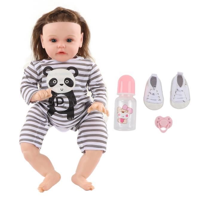 Fafeicy poupée bébé 60 cm Poupée bébé simulée en silicone souple ...