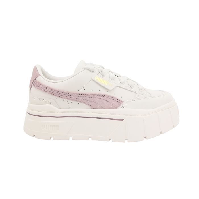 Baskets cuir MAYZE STACK PRM Beige - Cdiscount Chaussures