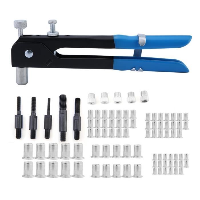 86pcs Riveteuse manuelle avec rivets aveugles à écrou fileté - Cdiscount Bricolage