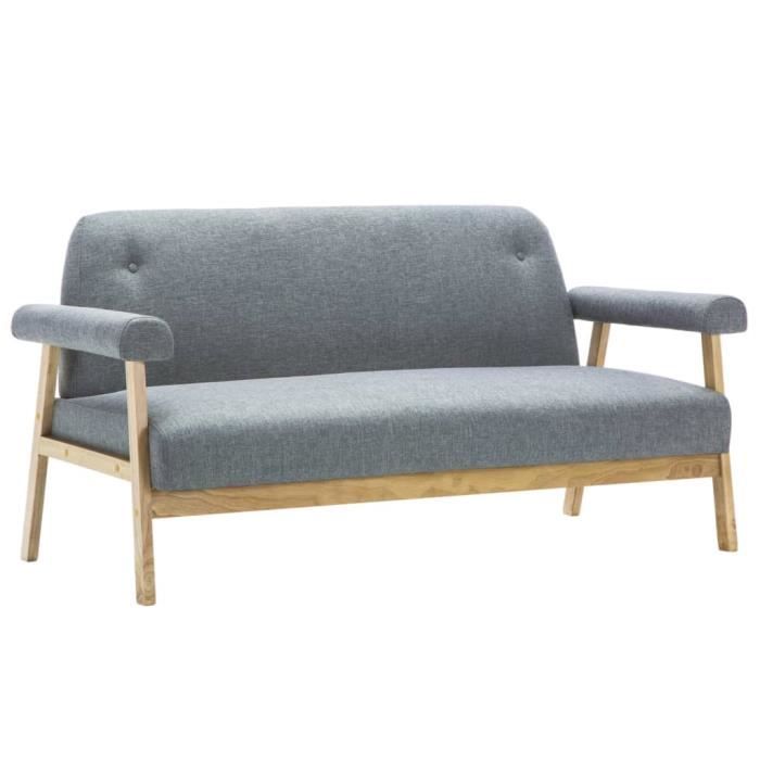 LVL - MEUBLE SOFA - Ensemble de canapé pour 5 personnes 2 pcs Tissu ...