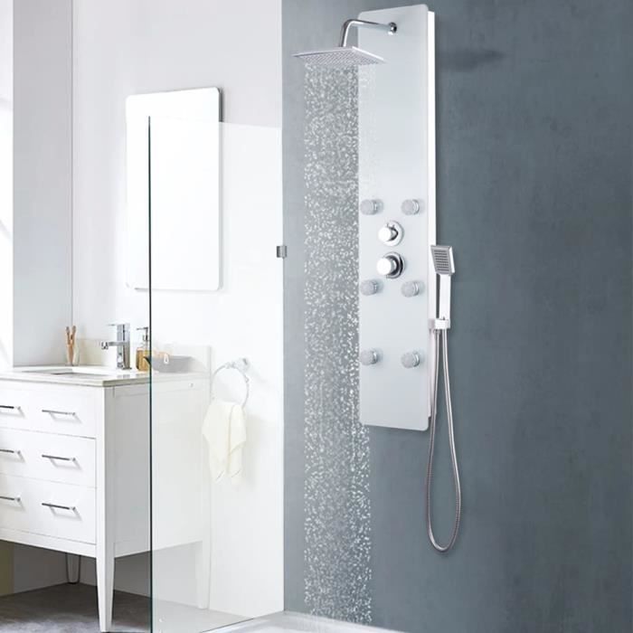 Panneau de douche colonne de douche barre de douche Acier inoxydable et ...