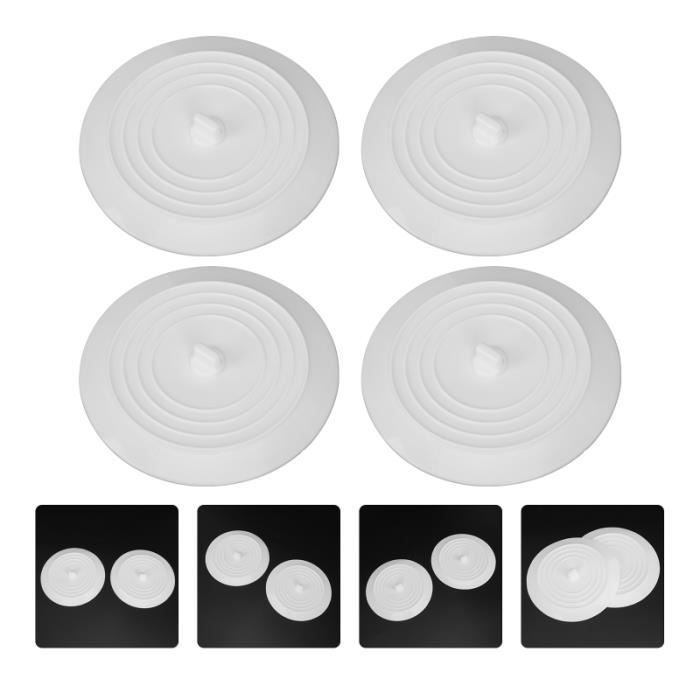 4pcs baignoire bouchon plug rond pleup de en silicone d'eau de l'eau ...