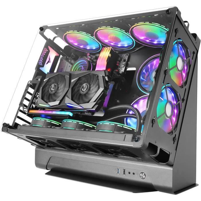 Mars Gaming Mcb Noir, Boîtier Pc Gaming Atx Xl, Custom Premium Edition ...