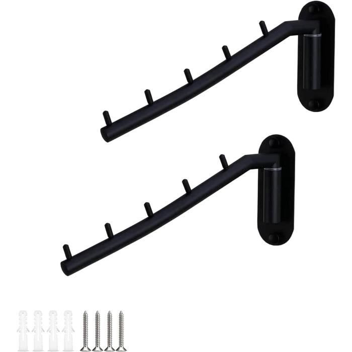 Rabattable Pliant Cintre Mural pour Vêtements, Porte-Manteaux Pliant ...