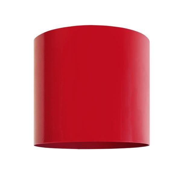 UZIBUZI-Abat-jour cylindre métal cylindre rouge 1 ampoule E27 Style ...