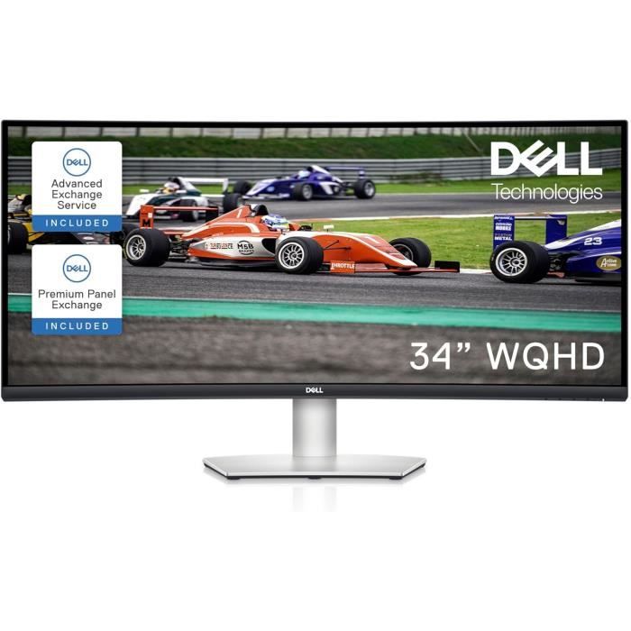 S3422Dw 34" Wqhd (3440X1440) 21:9 1800R Écran Pc Incurvé, 100Hz, Va ...