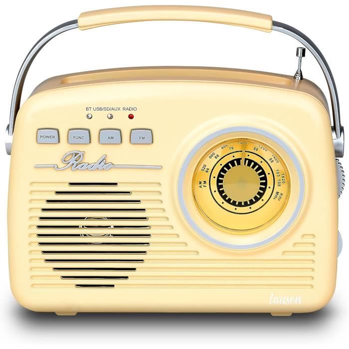 Ra143 Radio Vintage Autonome Avec Bluetooth Radio Nostalgie Avec ...