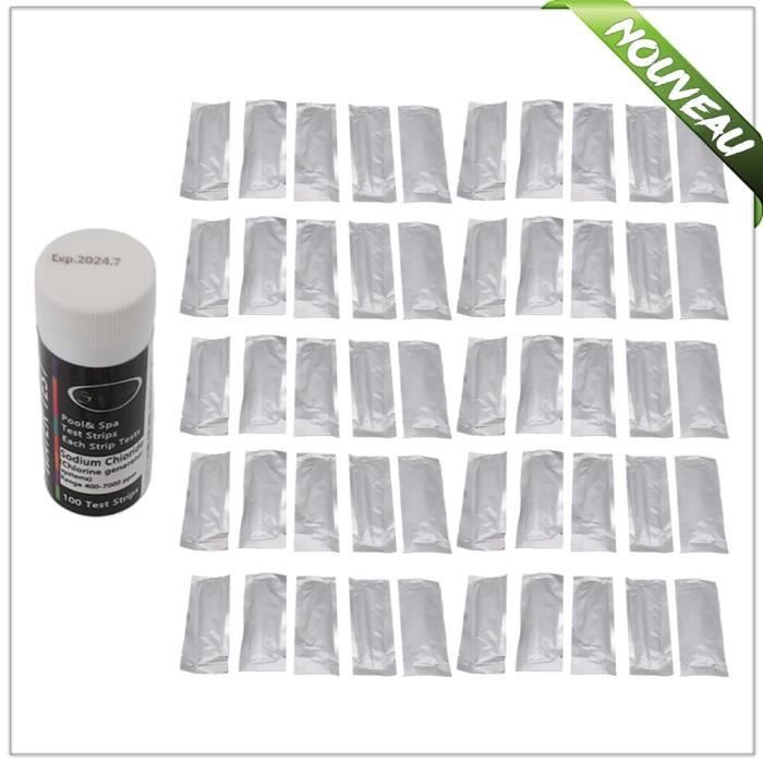 Kit de Test d'eau potable - VGEBY - Bandelettes de test PH - Blanc ...