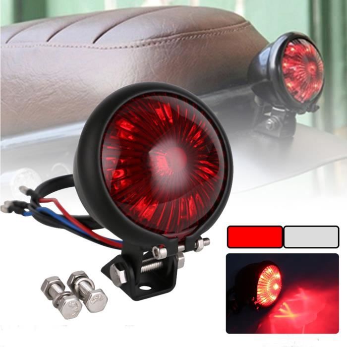 Ashata Feu arrière à LED pour moto 12V moto feu arrière LED feu arrière ...