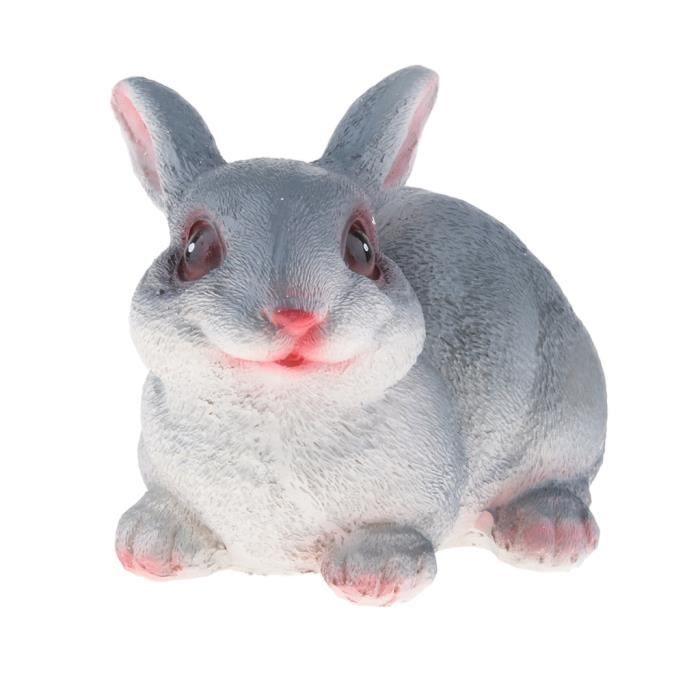 Lapin Artificiels Figurine Animal Objets Décorations Noël en résine ...