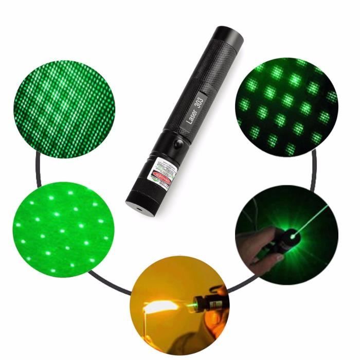 Militaire 532nm 5mw 303 Stylo Laser vert pointeur Lazer brûlant ...