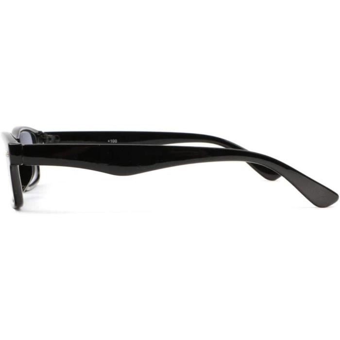 Lunettes Loupe Solaire Noires Classes Et Tendance Sany - Taille ...