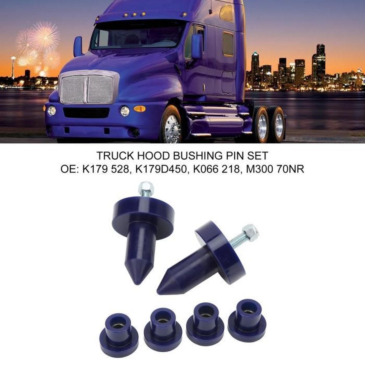 Goupille de douille de capot de camion Jeu de douilles de capot de ...