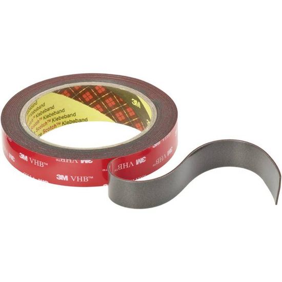 Ruban adhésif double-face VHB™ 4611F 3M 4611193 gris foncé (L x l) 3 m x 19 mm acrylique 1 pc(s ...