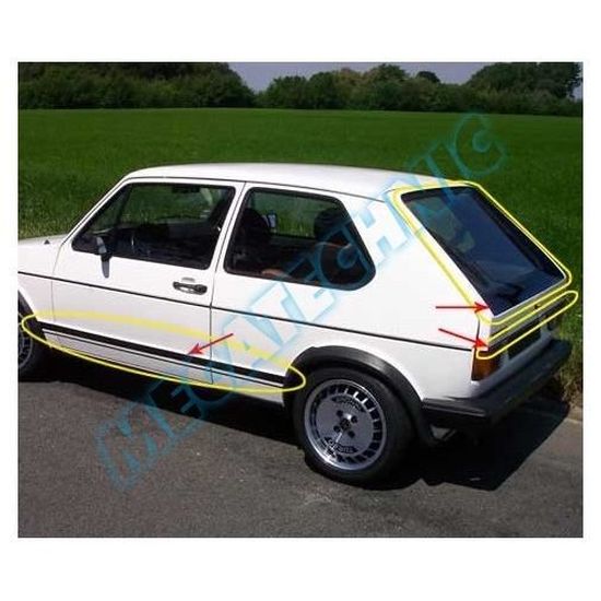 Kit autocollants de carrosserie "GTI" pour Golf 1 - Achat / Vente ...