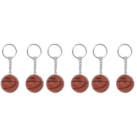 6 PCS MINI Basketball Keychains Pendants de basket-ball créatifs ...