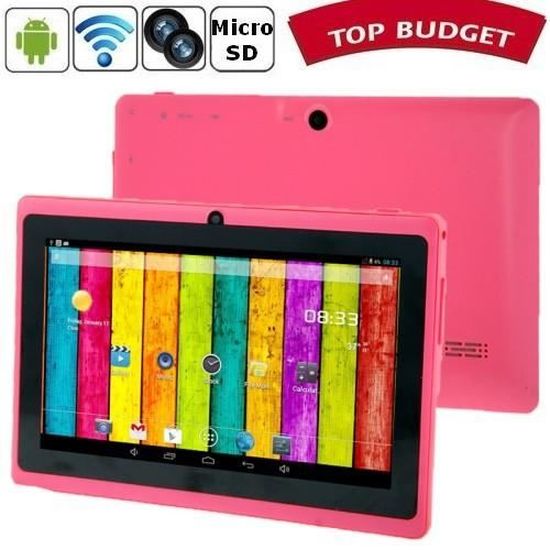 Tablette-PDA rose Tactile 7 pouces Android 4 Wifi - Cdiscount Jeux - Jouets