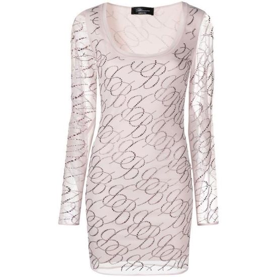 ROBE BLUMARINE, Nylon 82%, ÉLASTHANNE 18%, couleur ROSE, longueur du ...