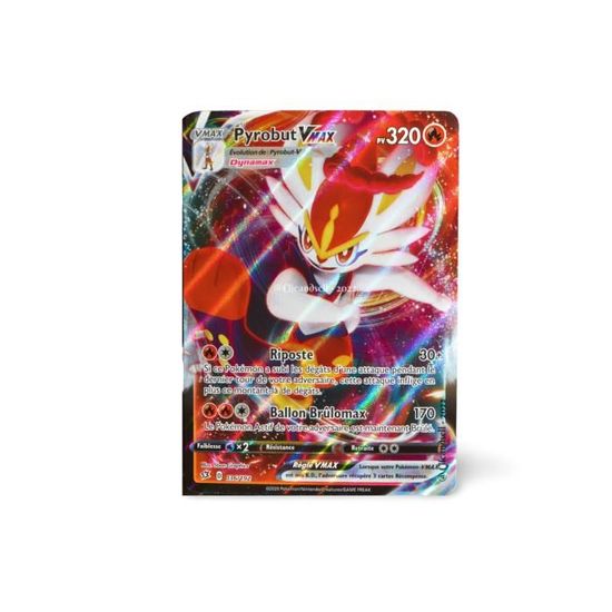 Carte Pokémon Pyrobut VMAX 320 PV 036-192 NEUF FR - Cdiscount Jeux - Jouets Carte Pokémon Pyrobut VMAX 320 PV 036-192 NEUF FR - Cdiscount Jeux - Jouets