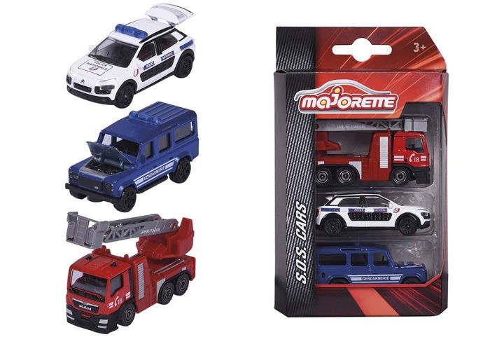 Majorette - SOS Set 3 Pieces - Coffret 3 Vehicules - Voitures ...