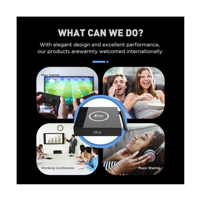 MEDIA STREAMER - BOX MULTIMEDIA TV98H TV Box 2G+16G Allwinner H313 24G WIFI Android 12 Smart TV ...