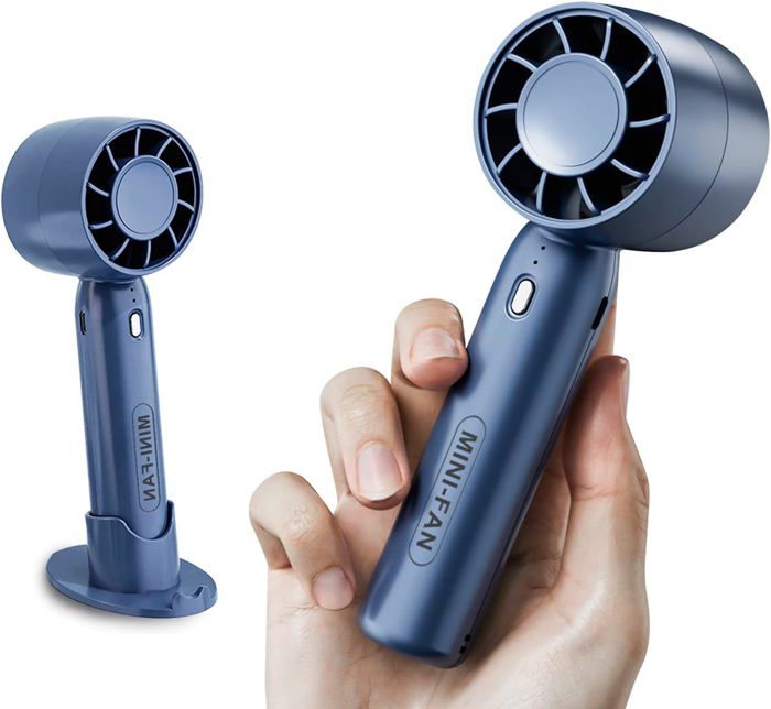 Mini ventilateur main portable avec batterie de 2200 mAh ventilateur de ...