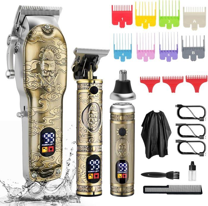 Tondeuse Cheveux Hommes Professionnel, Tondeuse Barbe, Tondeuse Nez, Electriques Tondeuse ...