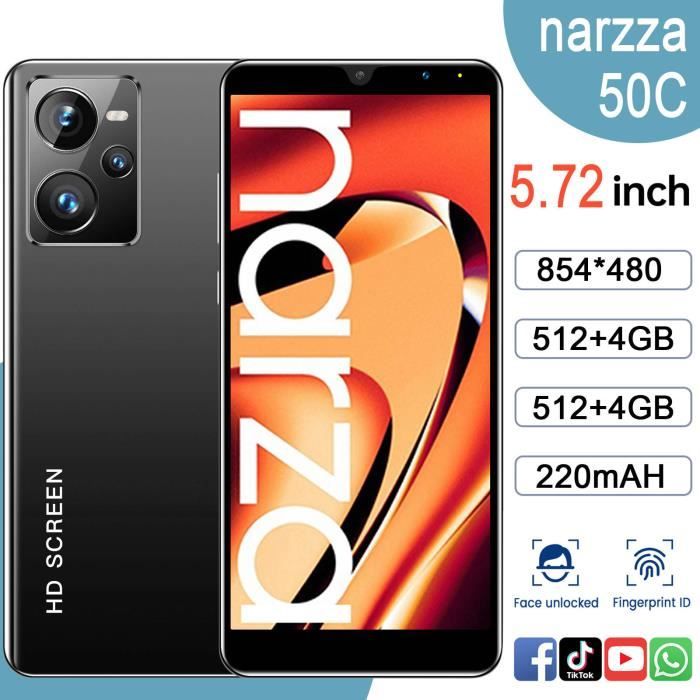 Guotobe Téléphone Portable Narza 50C 5,72 Pouces Smartphone 512 + 4 Go ...