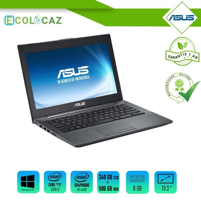 PC ASUS PU301LA - Intel Core i7-4510U 2.6Ghz - 240Go SSD - 8GB RAM ...