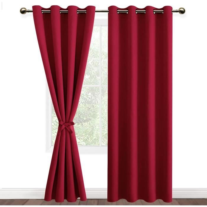 Dwcn Lot De 2 Rideaux, Opaques Et Occultants, Avec Œillets, Thermiques ...