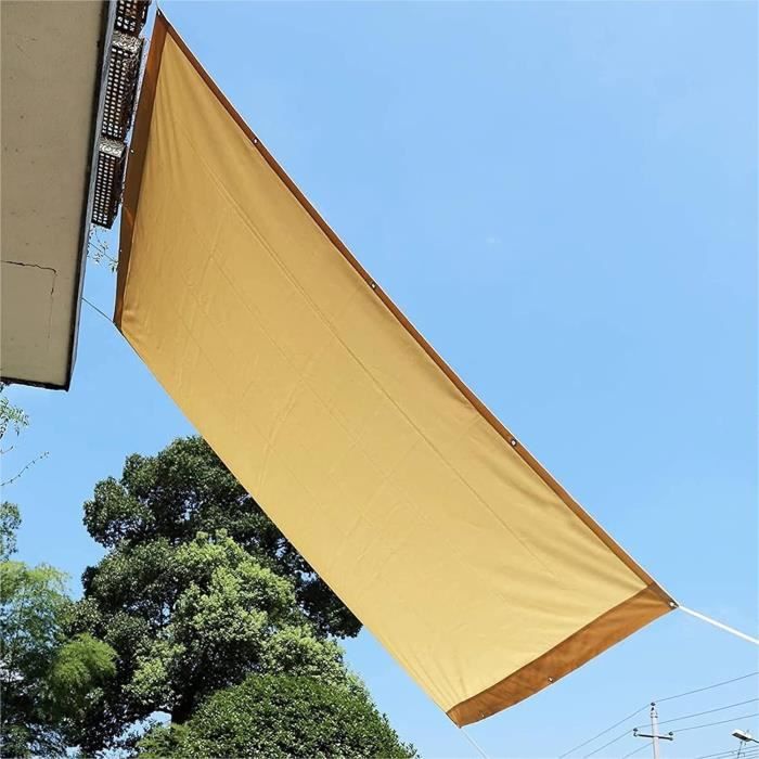 Voile d'ombrage imperméable 1x1.2M Protection Solaire Pression d'eau ...