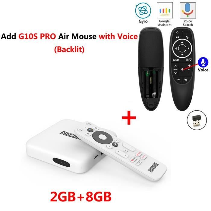 Boîtier TV KM2 et Netflix, Android 10, Amlogic S905X2, 2 go DDR4, HDR ...