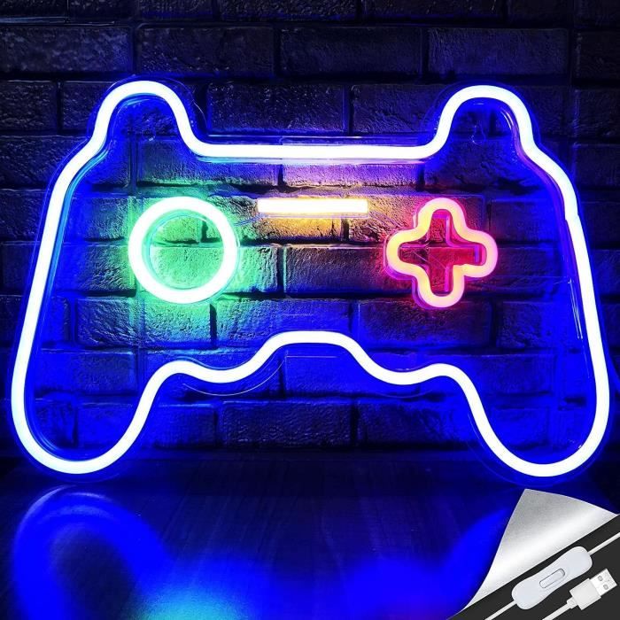 Lampe Gaming Mur-Enseigne Lumineuse Néon pour Chambre de Gamer ...