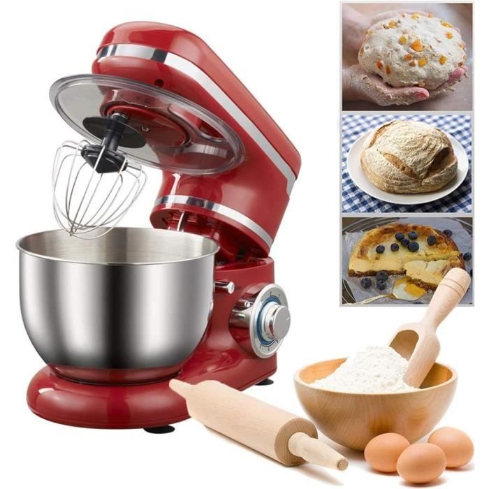 1200W Alimentaire Batteur sur Socle avec Jatte 4L, 6 Vitesses Cuisine ...