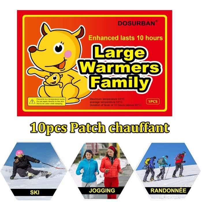 10pcs Patch chauffant dos, Nuque et épaules,Chauffe corps autocollant ...