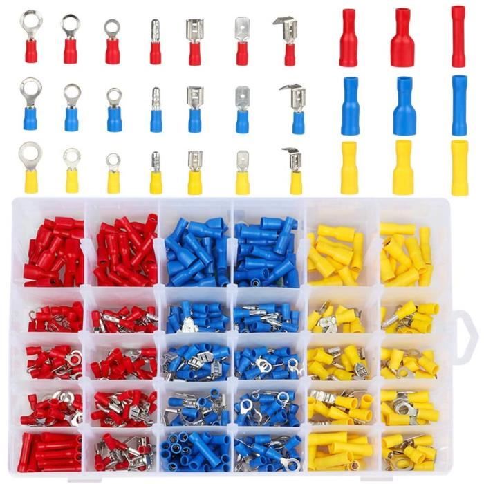 480pcs Cosse ElectriquesCosses Electriques pour Voiture,Connecteur ...