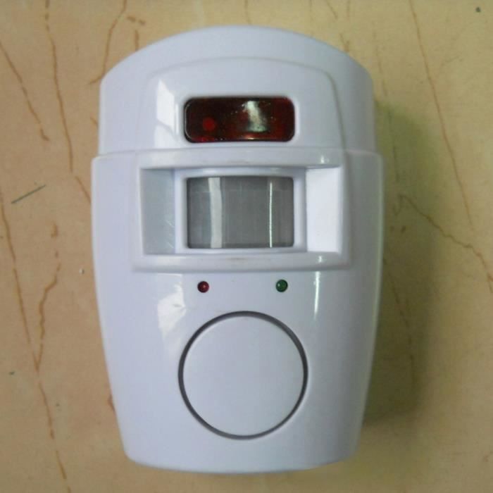Détecteur de mouvement - CIKONIELF - Alarme IR - Télécommande incluse ...