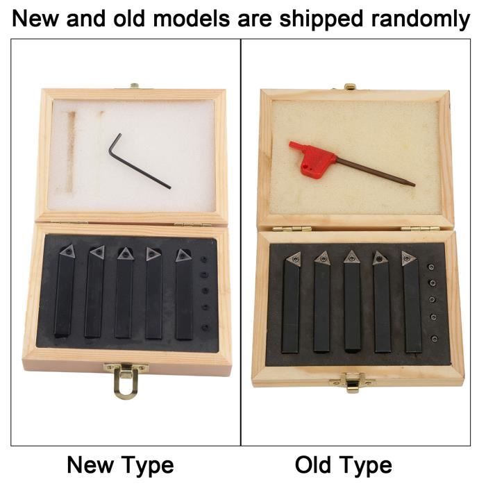 EJ.life Outil de tournage en carbure cémenté Ensemble d'outils de tournage en carbure Outils de ...