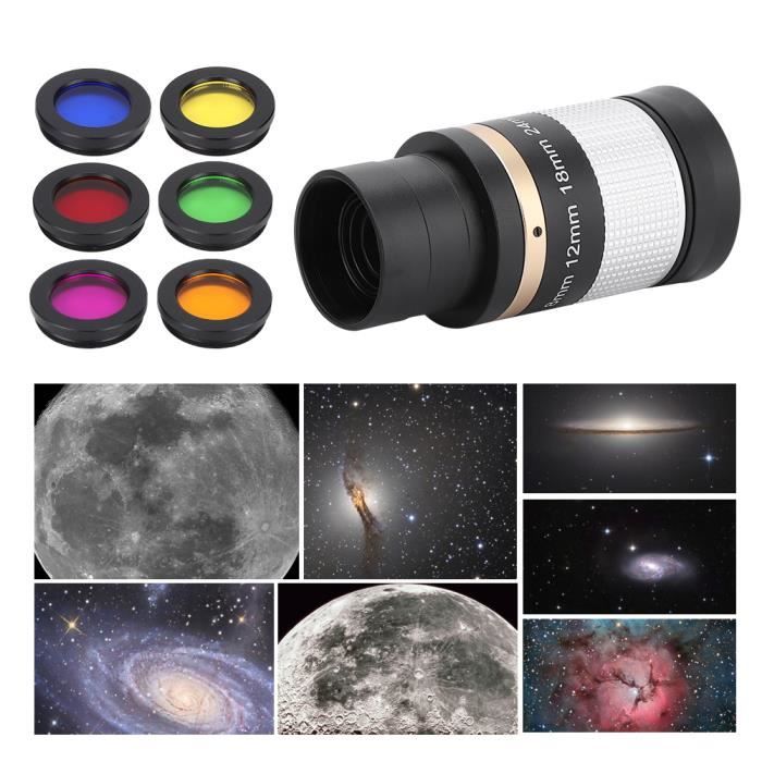 Kit de filtres de télescope colorés 1,25 pouce GAROSA pour une observation claire de la lune ...