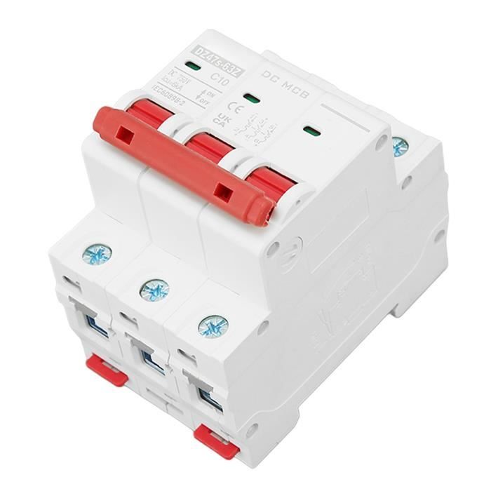 JIN-HURRISE Disjoncteur 3P Disjoncteur DC 750V 3P Interrupteur de ...