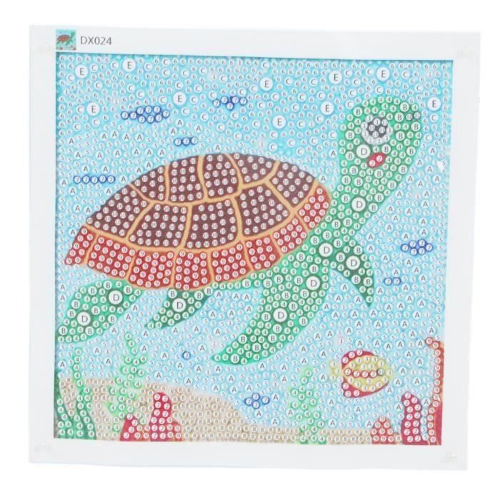 DT00532-kit de peinture Strass peinture dessin animé tortue de mer ...