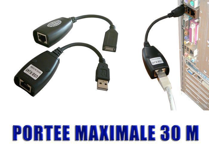 Rallonge USB Mâle Femelle type extender pour véhiculer un signal USB ... Rallonge USB Mâle Femelle type extender pour véhiculer un signal USB ...